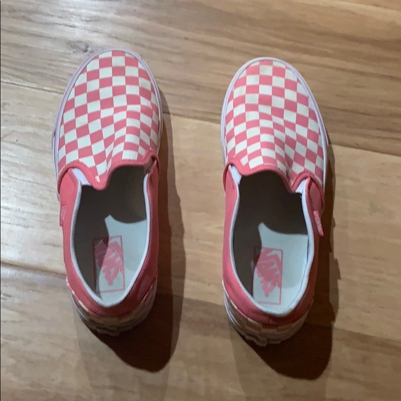 Vans | Shoes | Strawberry Pink Checkerboard Vans | Poshmark